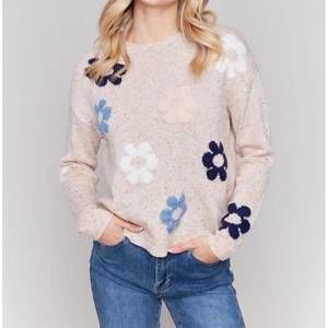 CHARLIE B | Sweaters | New Charlie B Flower Power Sweater In Truffle ...